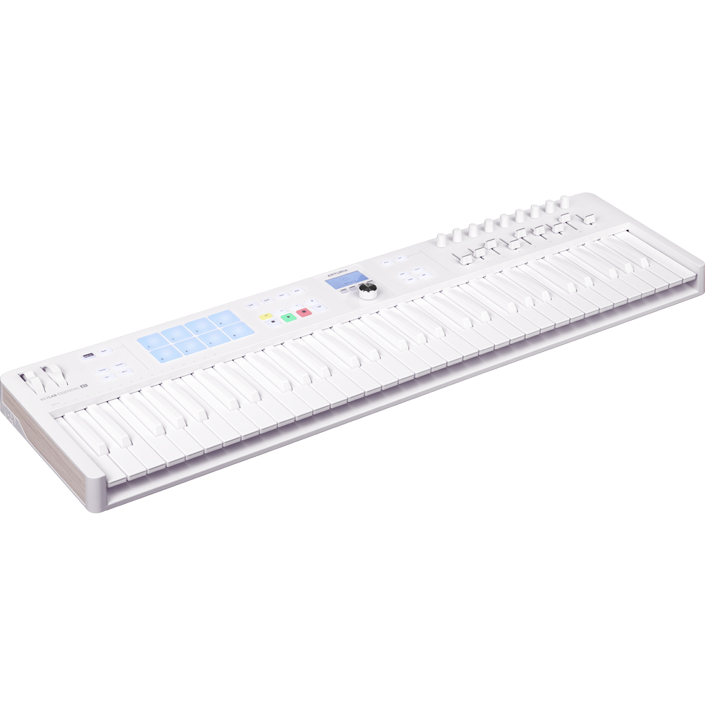 Arturia KeyLab Essential 61 MK3 Alpine White Midi Keyboard Limited ...